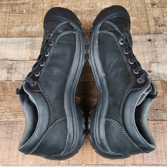 Keen | Shoes | Keen Briggs Women Sz 9 Black Leather Low Hiking Outdoor ...